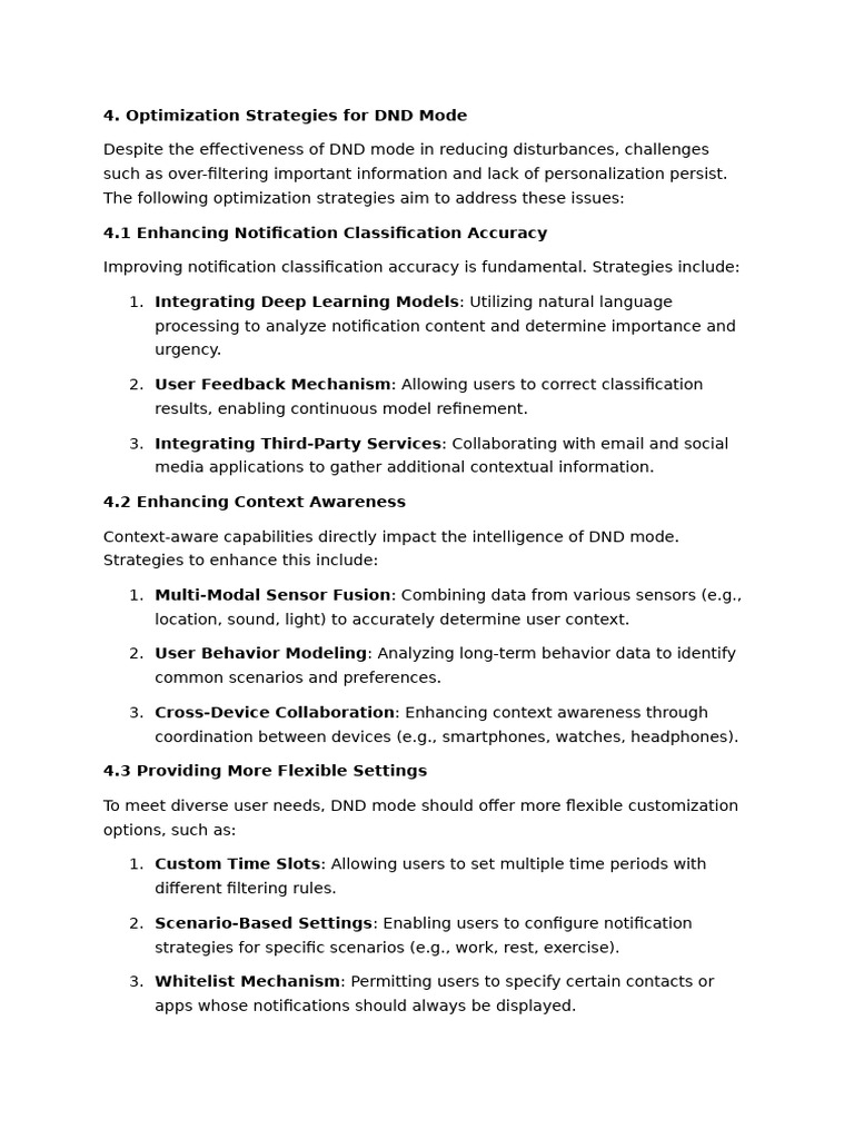 Optimization Strategies For DND Mode | PDF | Computing | Cyberspace