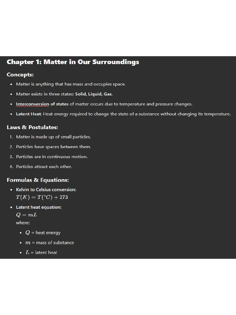 Complete Chapter-Wise List of Postulates, Laws, Formulas, Equations ...