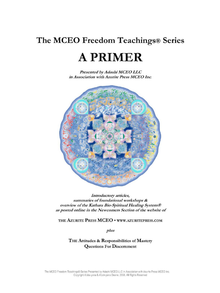 The MCEO Freedom Teachings A Primer | PDF | Epistemology | Mind–Body ...