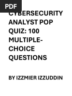 100 Multiple-Choice Questions | PDF | Security | Computer Security