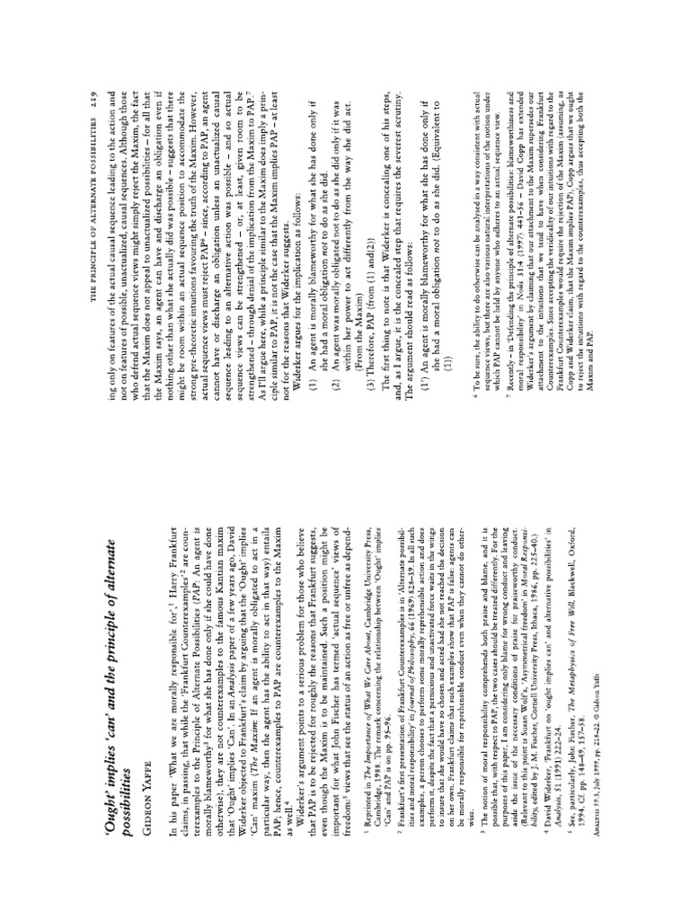 D_Yaffe, Gideon_ought Implies Can and the Principle of Alternate ...