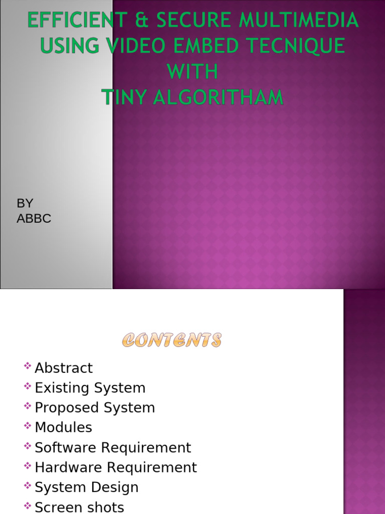 Video Encryption with Steganography | PDF | Cryptography | Computer File
