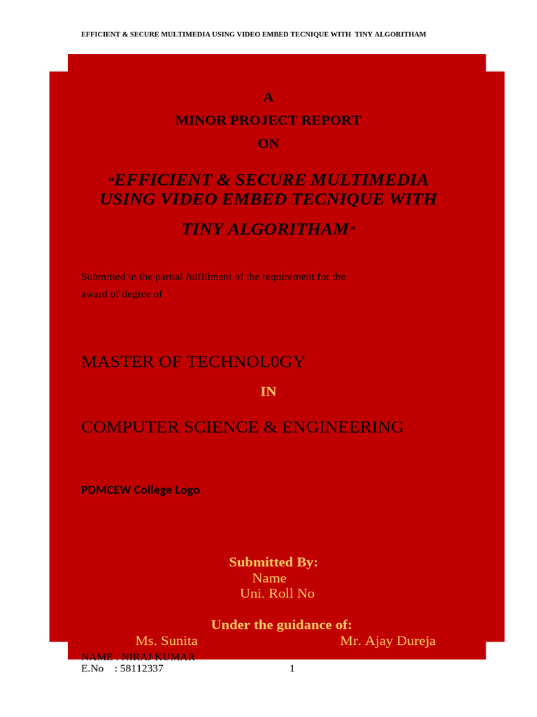 Tiny Algo Report | PDF | Encryption | Key (Cryptography)