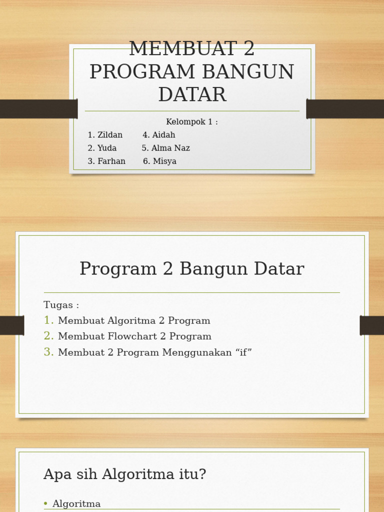 Membuat 2 Program Bangun Datar | PDF
