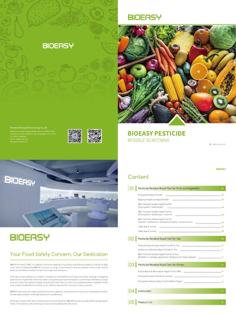 Bioeasy Pesticide Test Kit Catalog | PDF