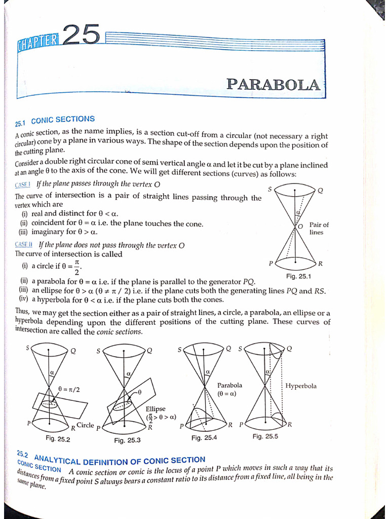 Parabola RD Sharma PDF | PDF