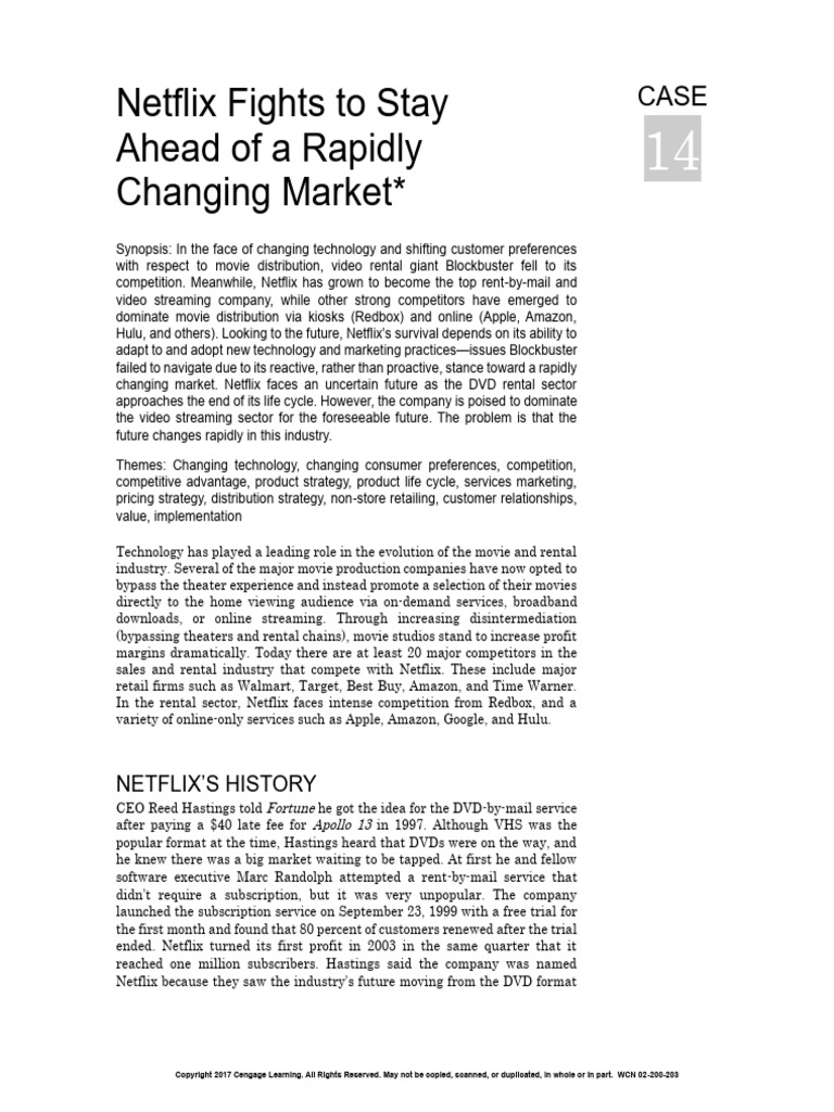Netflix's Competitive Evolution | PDF | Netflix | Roku