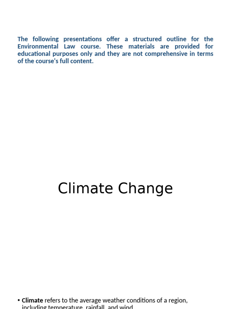 Climate Change | PDF | United Nations Framework Convention On Climate Change | Climate Change