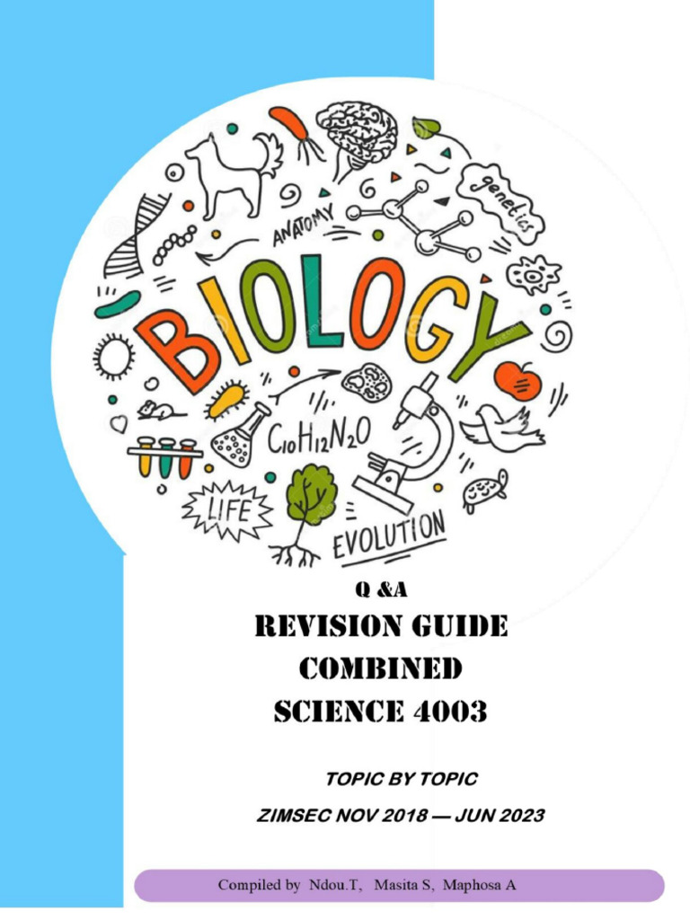4003 Biology Section Topic by Topic | PDF