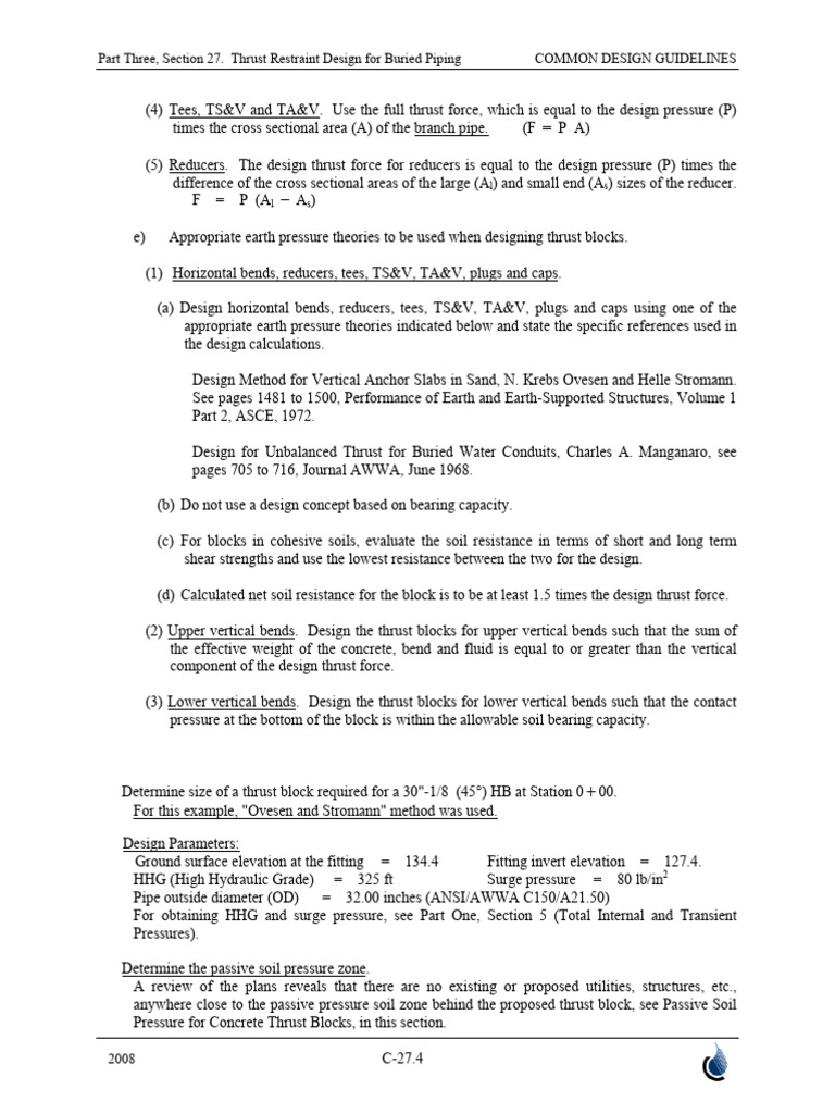 Segment 001 of WSSC Thrsut Block Reference | PDF | Pressure | Building ...