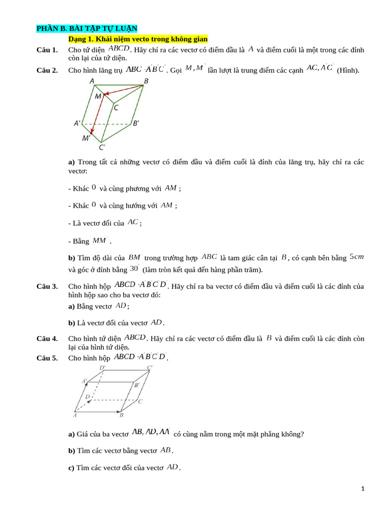 Phan B. Bai Tap Tu Luan - Cauhoi | PDF