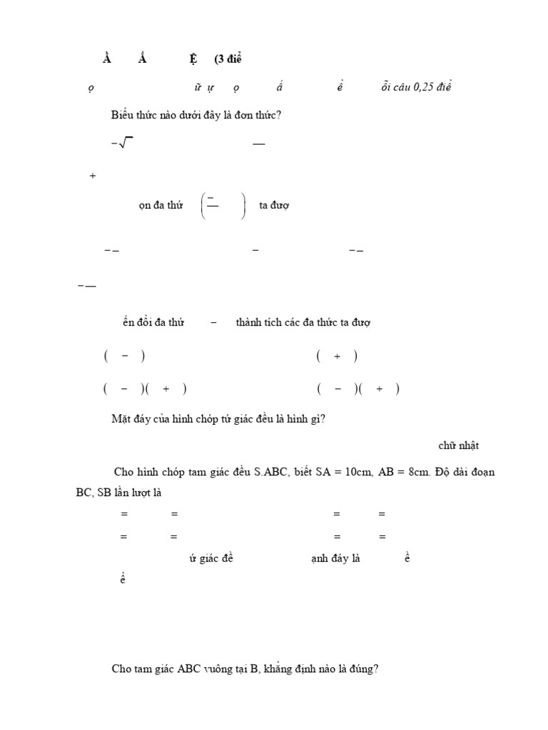 BT T8 CTST HK1 Đề 1 | PDF