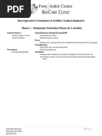 Willits Protocol for Achilles Rehab | PDF | Physical Therapy ...