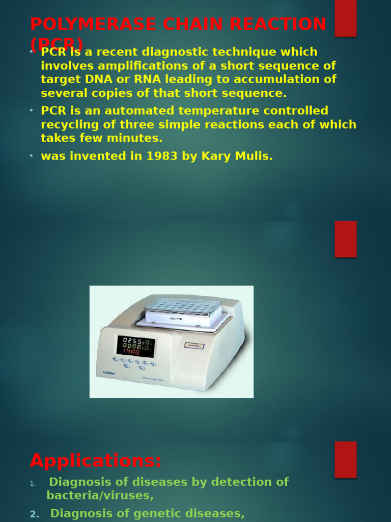 Polymerase Chain Reaction (Pcr) | PDF | Polymerase Chain Reaction ...