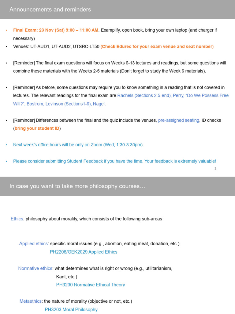 LUE 2024 Week13 Death Student Version | PDF | Metaphysics