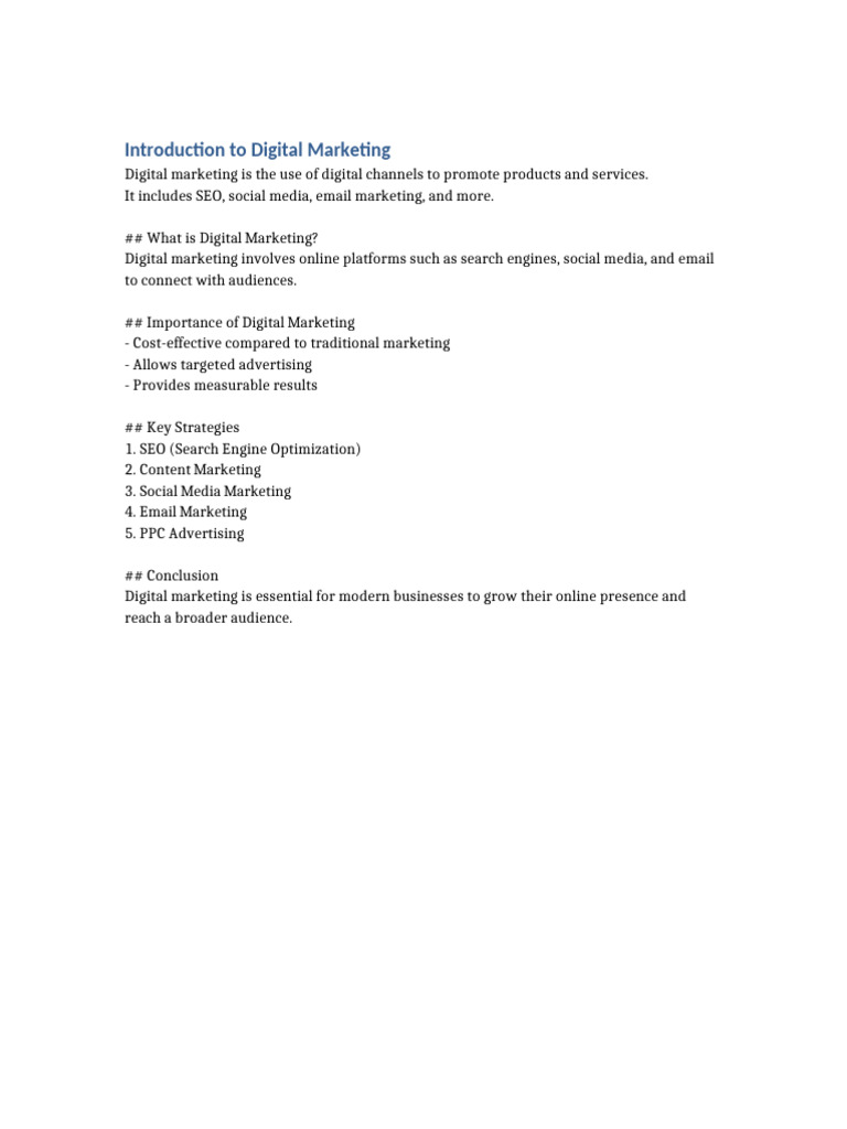Essentials Of Digital Marketing Strategies Pdf