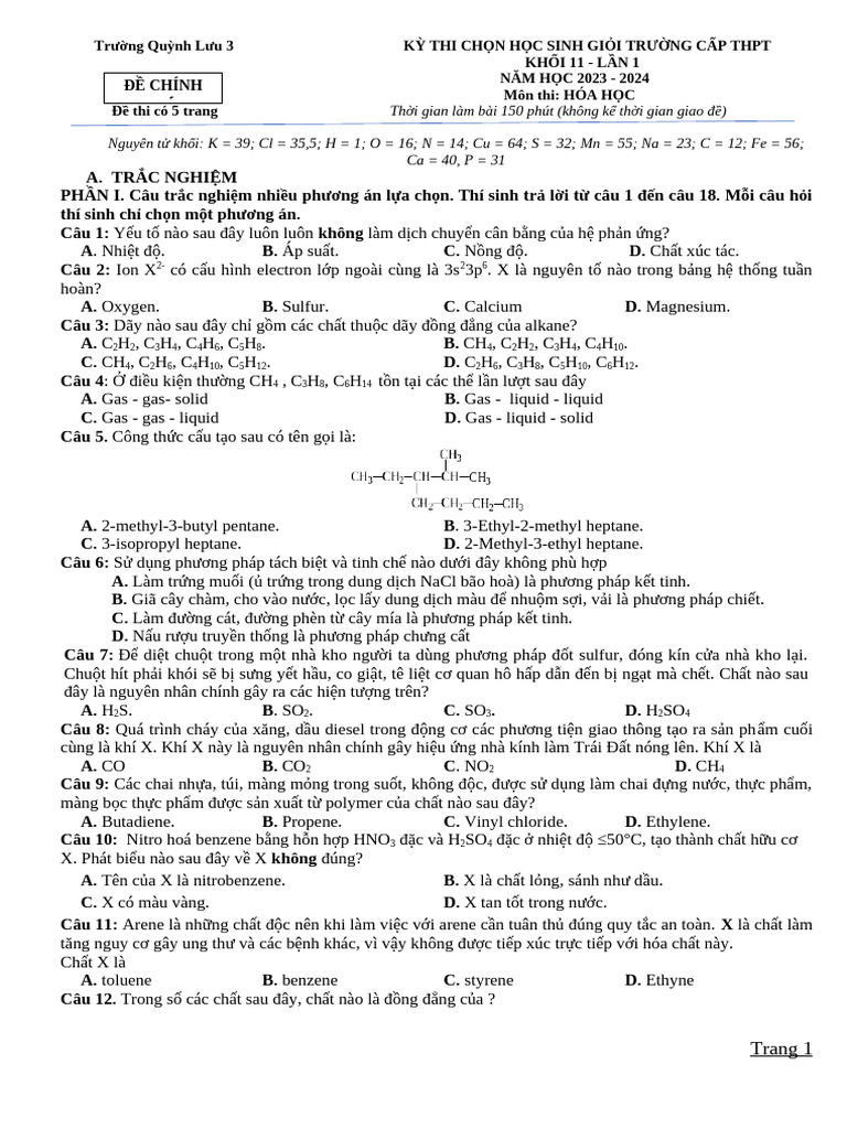 2024 - Cao Thúy - HSG Cap Truong 11 | PDF