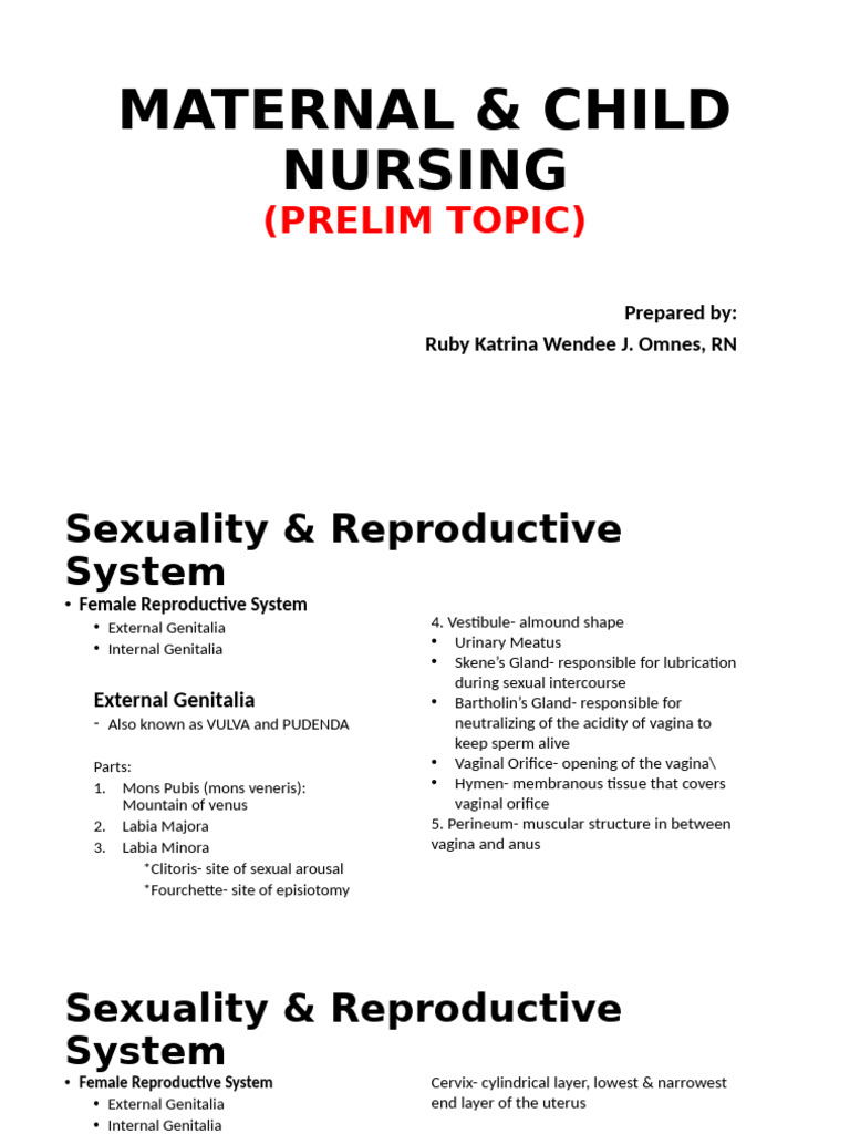 MCN | PDF | Reproductive System | Menstrual Cycle