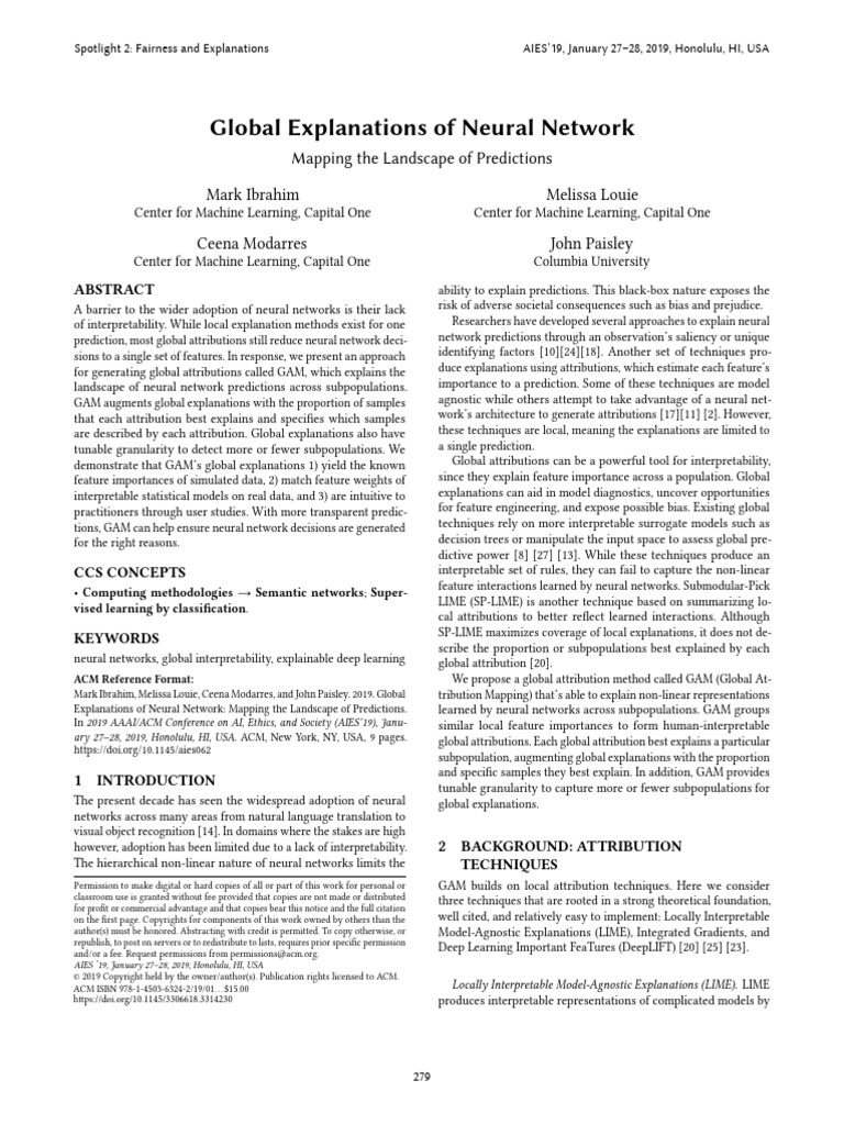 Global Explanations of Neural Network | PDF | Machine Learning | Prediction