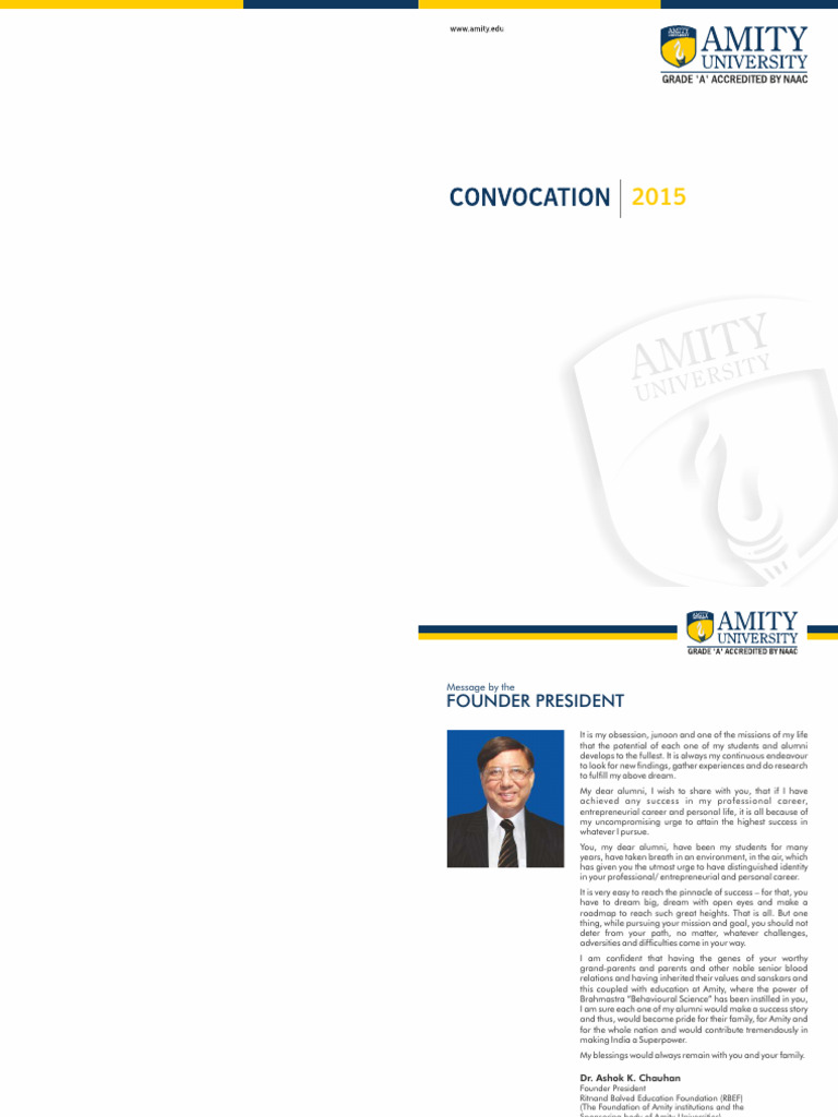 Convocation Booklet 2015 | PDF