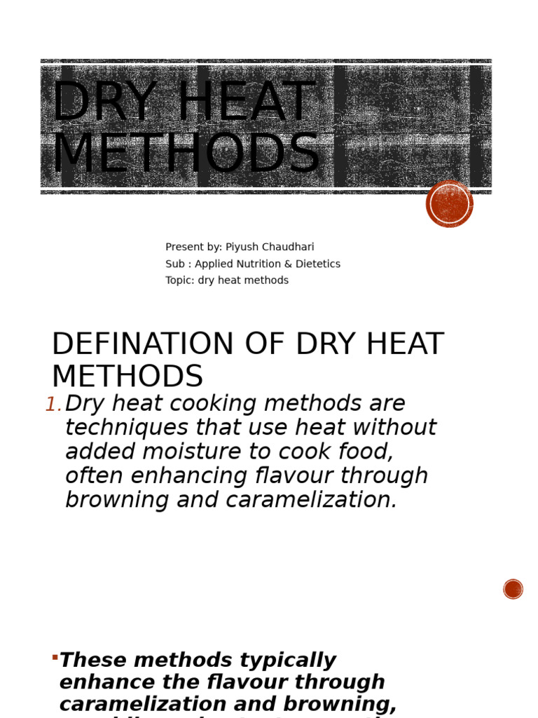 Dry Heat Methods | PDF