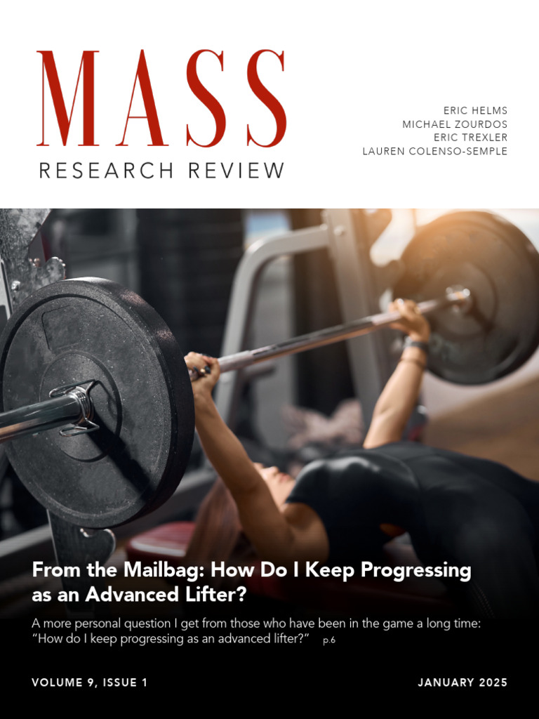 MASS Volume 9 Issue 1 Final Version | PDF | Strength Training | Muscle Hypertrophy