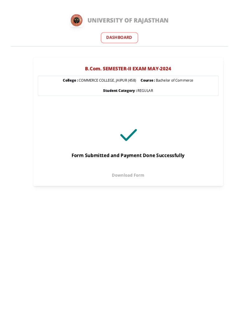 University of Rajasthan | PDF