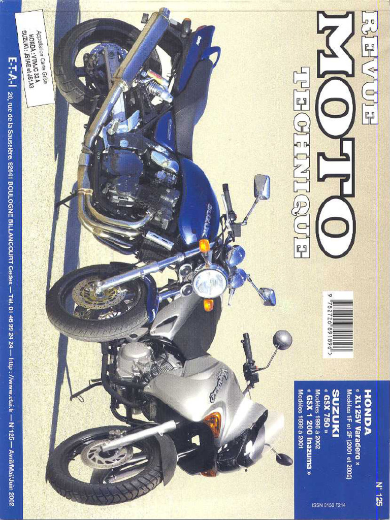 Honda Varadero 125 Fiche Technique