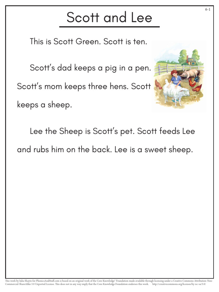 Phonics and Stuff - CKLA - 6 - Scott Sheets | PDF