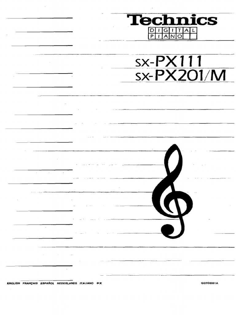 Technics Sx-px201 User Manual | PDF