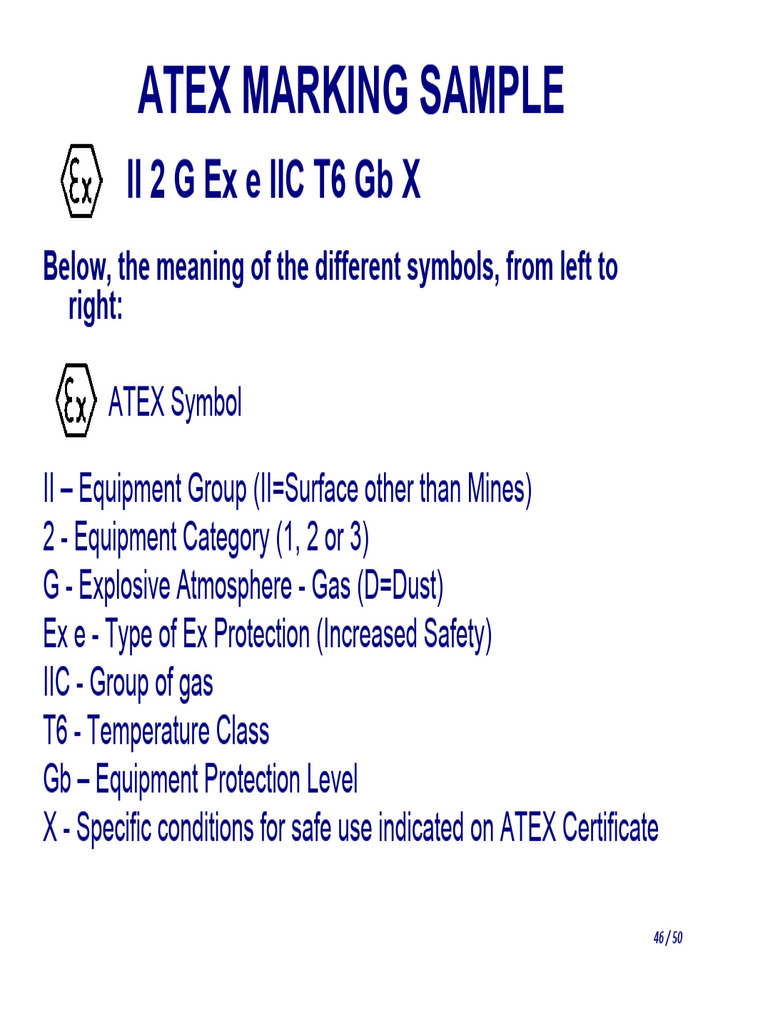 ATEX Marking Sample | PDF