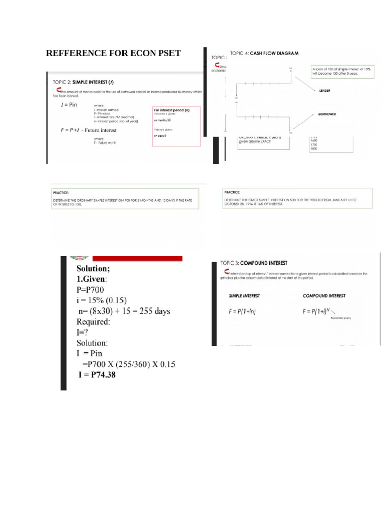 ECON PSet Refference | PDF