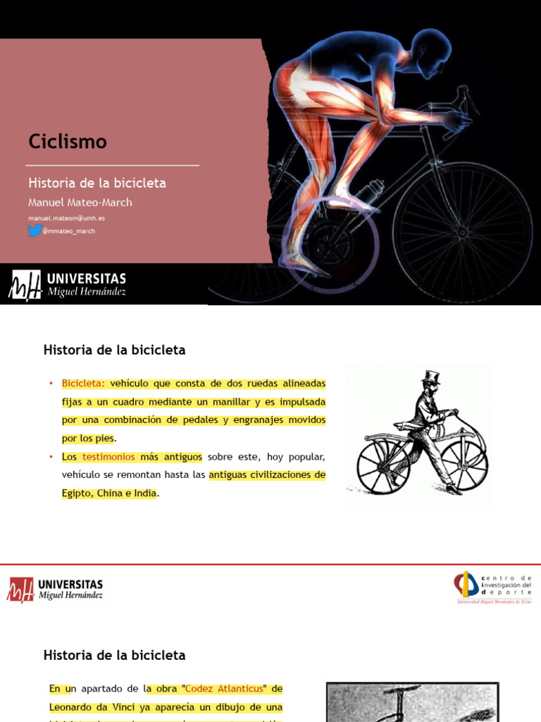 Evolución Histórica de la Bicicleta | PDF | Carreras de bicicletas de ...