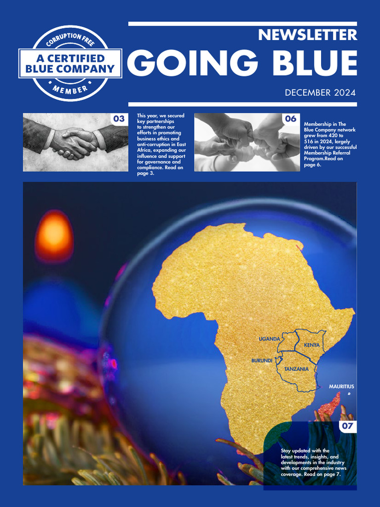 Going Blue - Newsletter 2024 | PDF | Governance | Regulatory Compliance
