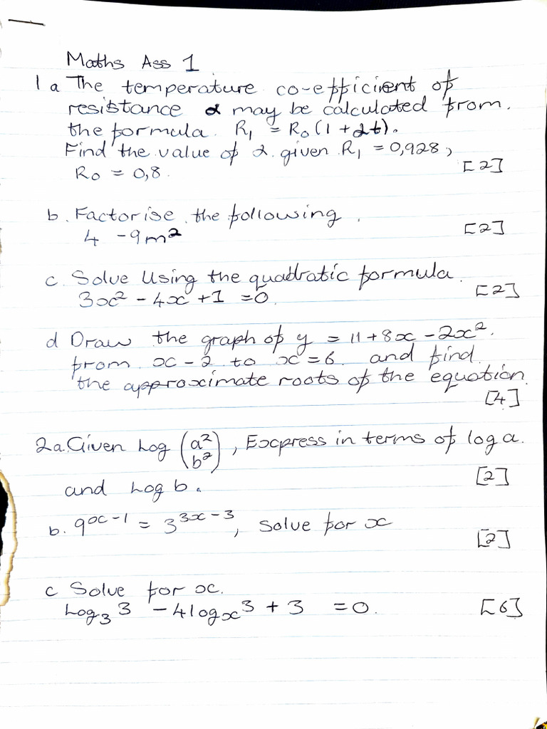Maths_Assignment_1 | PDF