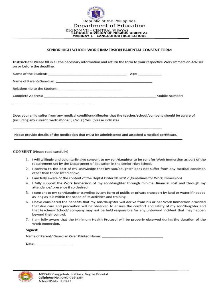 Request-Letter-for-Work-Immersion | PDF