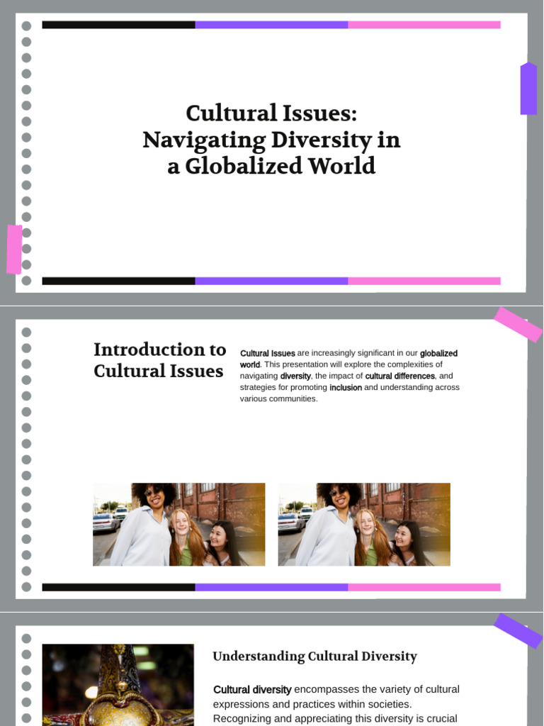 Slidesgo Cultural Issues Navigating Diversity in A Globalized World ...