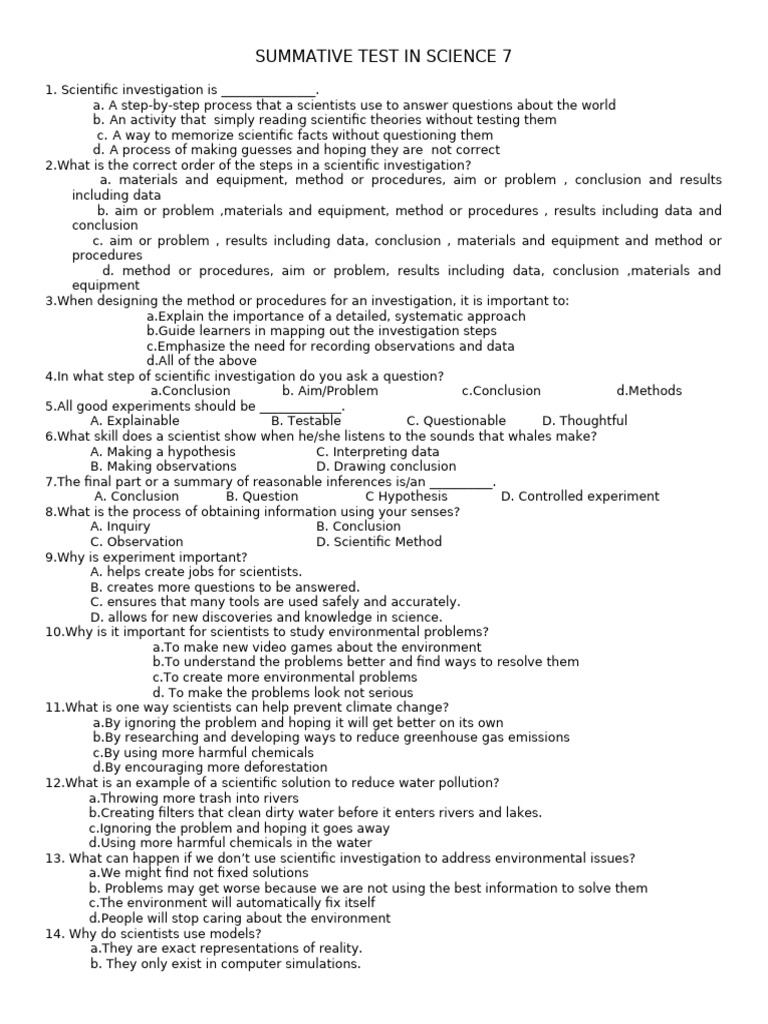 science 1 | PDF | Scientific Method | Gases