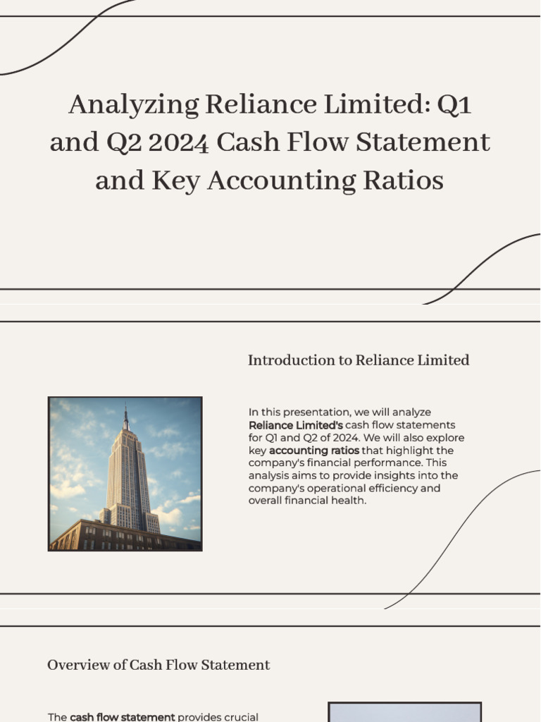O Analyzing Reliance Limited q1 and q2 2024 Cash Flow Statement and Key ...