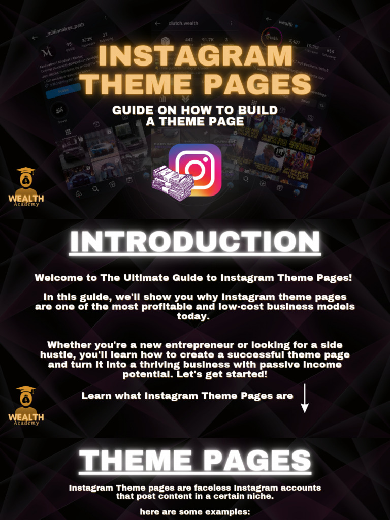 Building Profitable Instagram Theme Pages | PDF