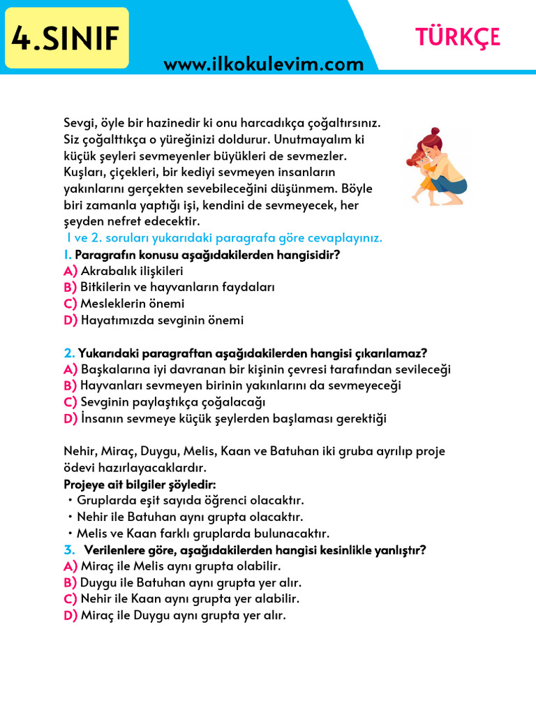 4.sinif Kasim Ayi KDS | PDF