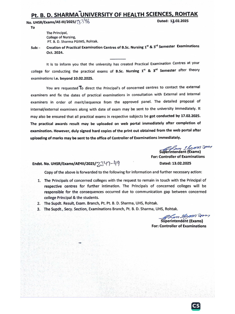 B. Sc Nursing 1st & 3rd Semester | PDF