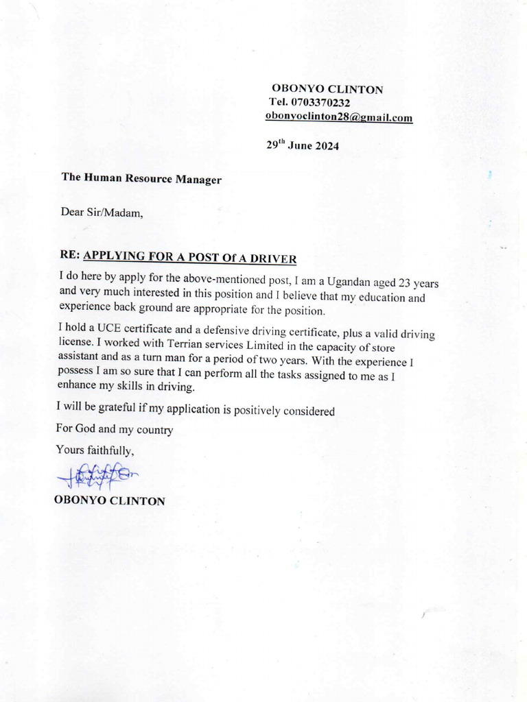 Obonyo - documents | PDF