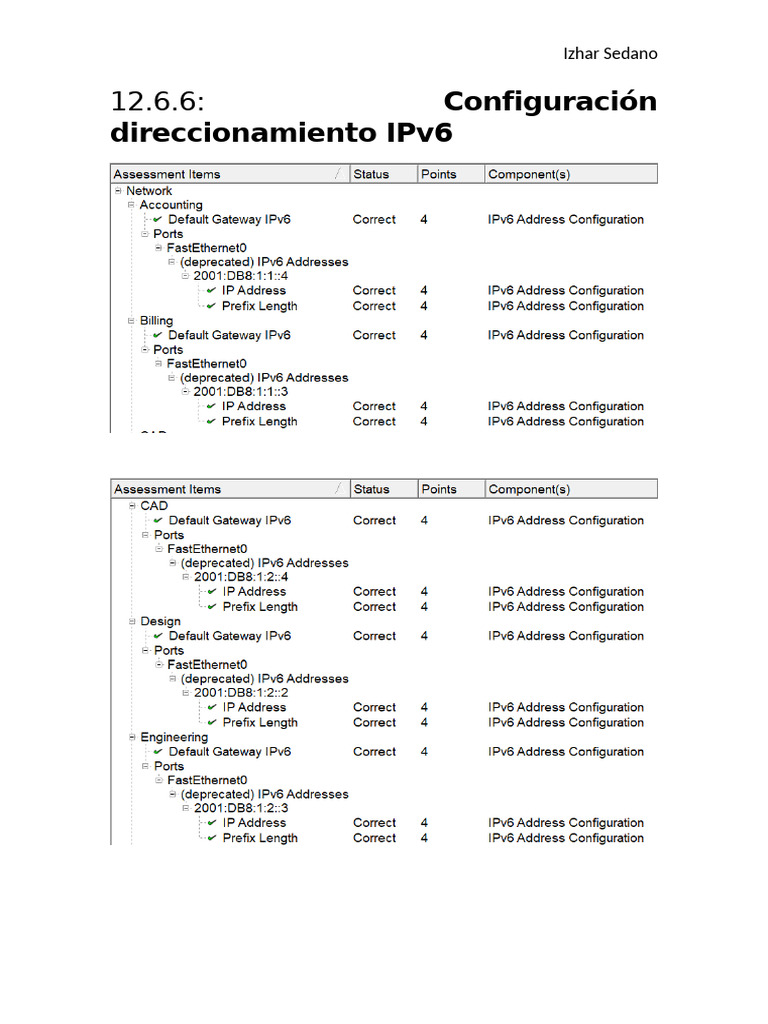 T12-Asignacion IPv6 | PDF