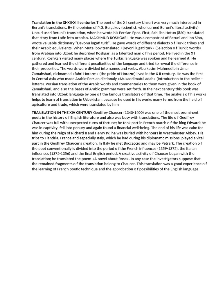 Lesson 7 | PDF | Translations | Geoffrey Chaucer