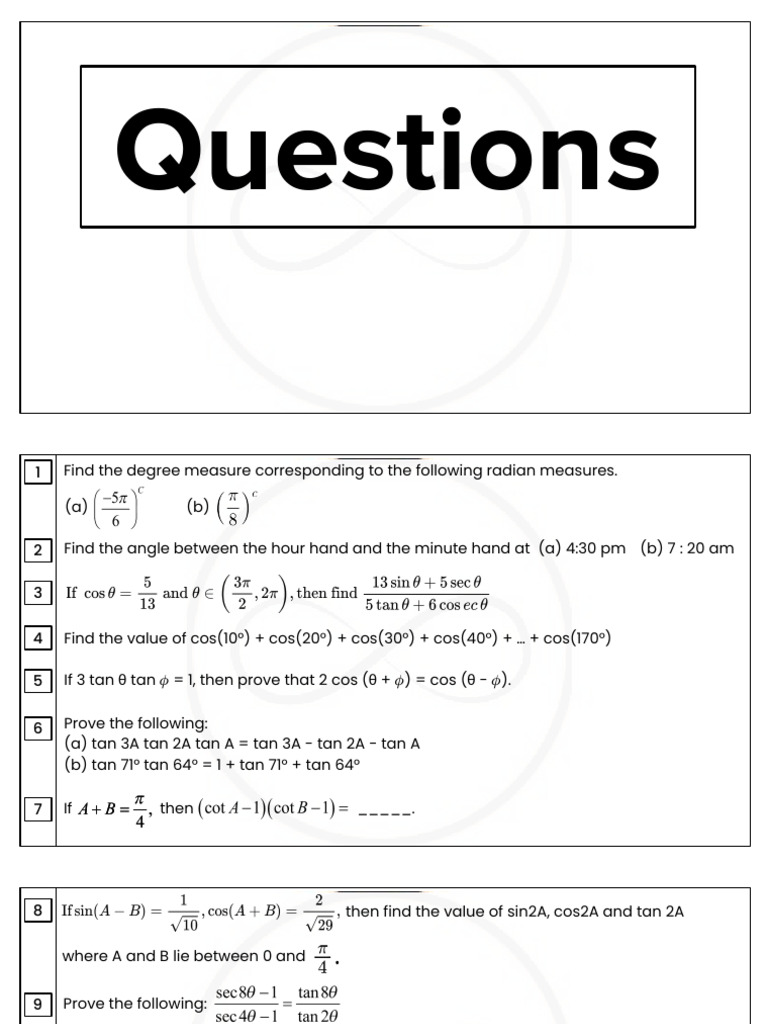 Trigonometric Identities and Proofs | PDF | Rotation | Euclid