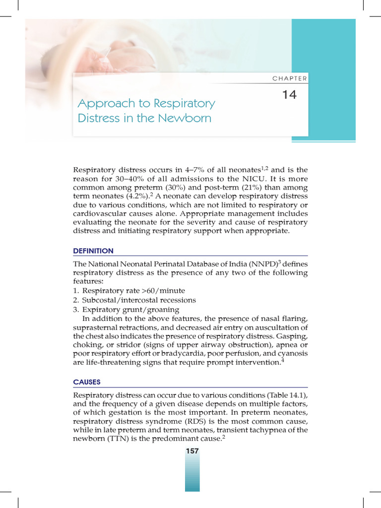 Newborn Respiratory Distress Guide | PDF | Respiratory Diseases ...