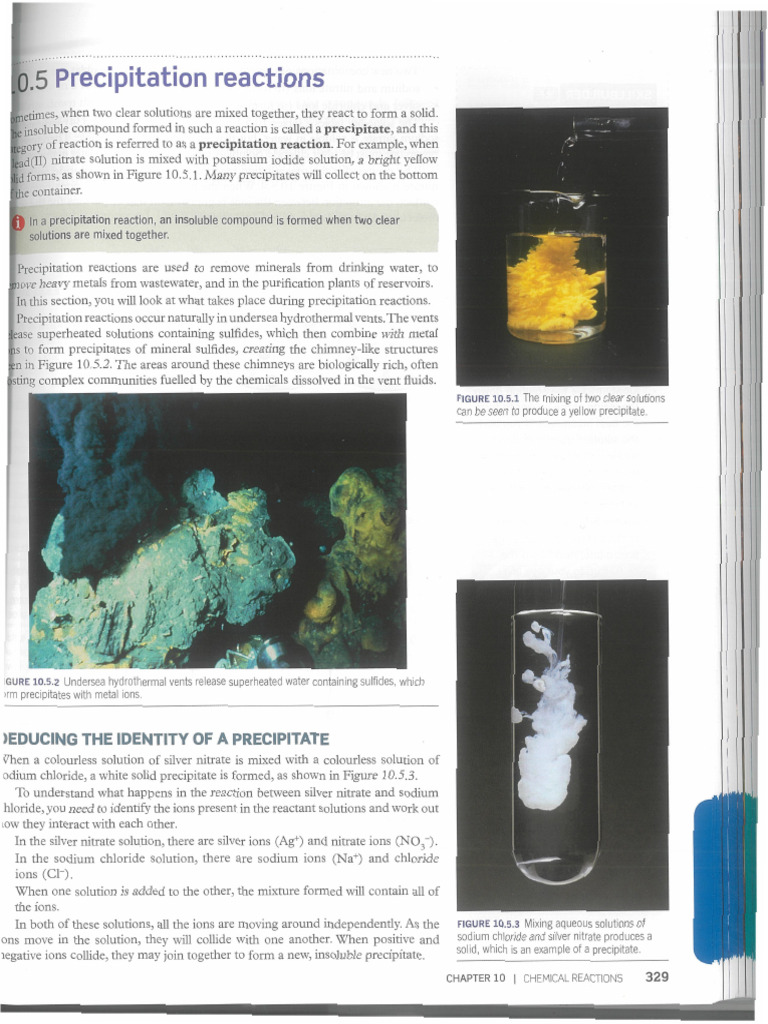Solubility Rule and Pricipitation Reactions | PDF
