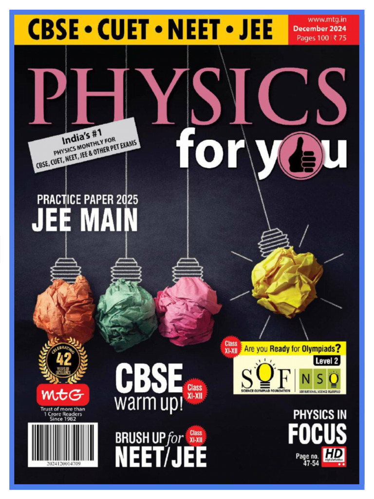 Physics For You Dec - 2024 | PDF