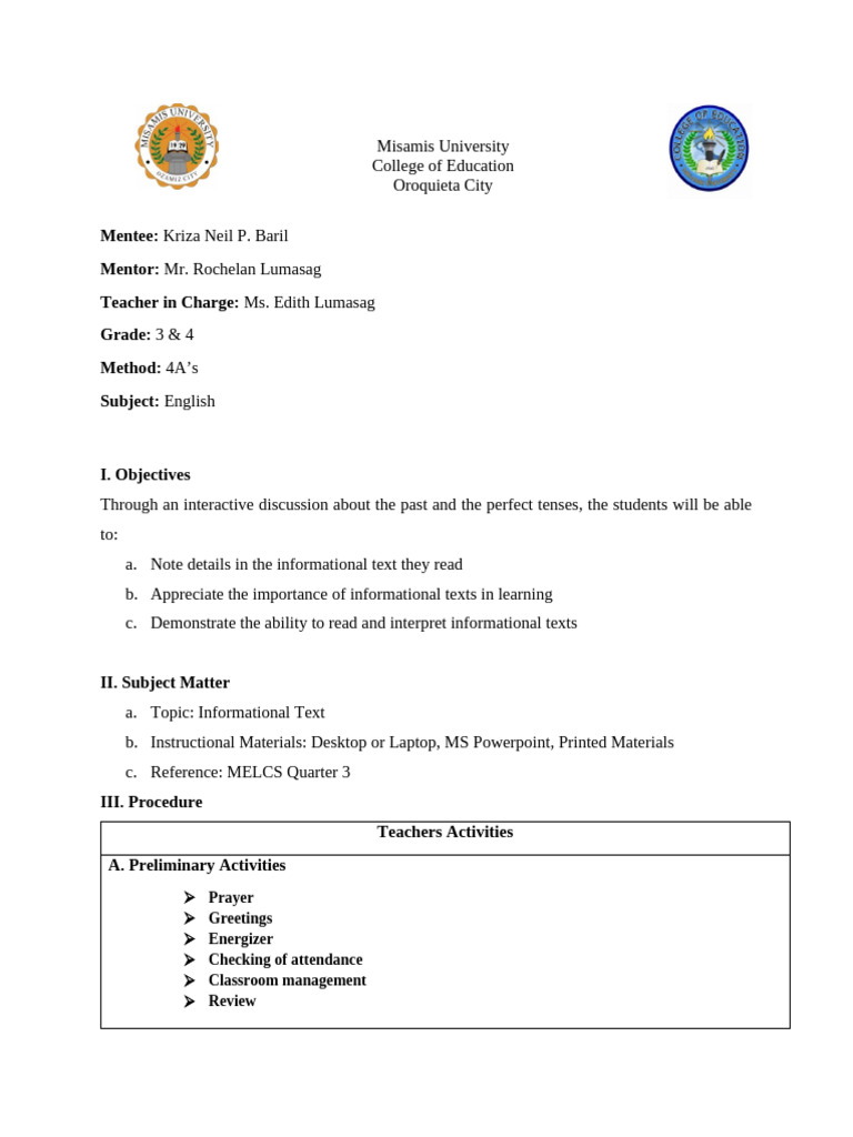 Lesson 20plan 20english 203& 204 | PDF | Butterfly | Traffic Light